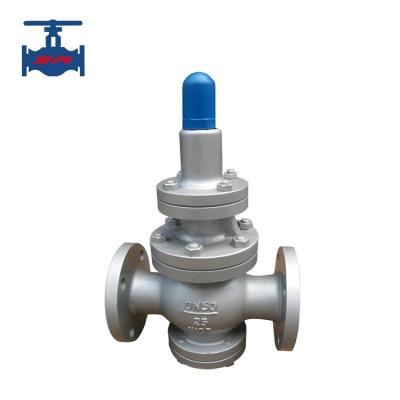 China Cast Steel Pilot Operated Piston Pressure Reducing Valve for Steam - 150lb Rating, 200°C Max Temperature for sale