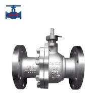 China Stainless Steel Flanged Ball Valve DN50-200 PN1.6 Two Piece High Temperature for sale