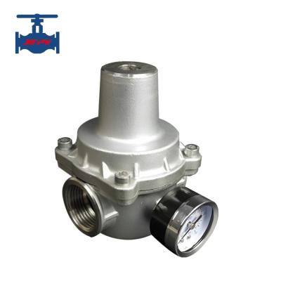China CF8 CF8M Stainless Steel Adjustable Pressure Reducing Valve with Gauge Set - 1.6 MPa, 95°C Max Temperature for sale