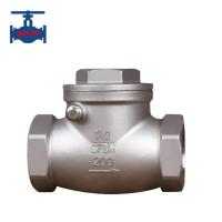 China Versatile Standard SS Threaded Swing Check Valve for General Applications for sale