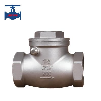 China Versatile Standard SS Threaded Swing Check Valve for General Applications for sale