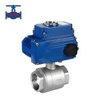 China 1000WOG Motorized Electric Ball Valve DN15-DN100 6.4MPa Stainless Steel CF8/CF8M for sale