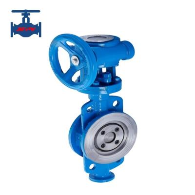 China Standard Cast Steel Hard Seal Wafer Butterfly Valve DN50-DN1200 PN0.6-PN4.0 for sale
