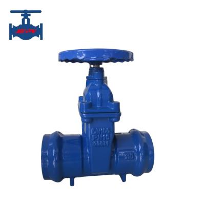 China Ductile Iron Casting Resilient Seat Grooved Gate Valve DN40-600 PN1.0-2.5 for sale