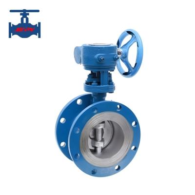 China Cast Steel WCB Triple Offset Flanged Butterfly Valve 50-1400mm DN 1.0-2.5MPa PN for Water Steam Oil for sale