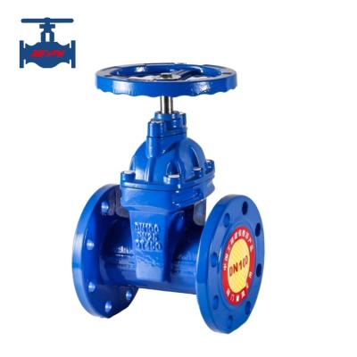 China Ductile Iron Non-Rising Stem Resilient Seated Flanged Gate Valve 40-600mm DN 1.0-2.5MPa PN for sale