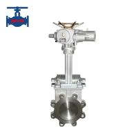 China Electric Two Way Manual Knife Gate Valve DN50-DN1200 PN10 PN16 380V for sale