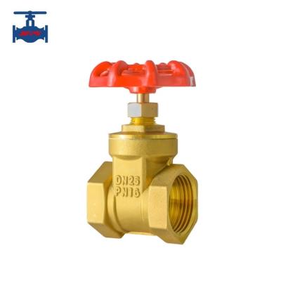 China Corrosion Resistant Brass Female Threaded Gate Valve DN15-DN100 1.6MPa for Water Pipeline Systems for sale