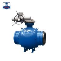 China Forged Steel Welding Float Ball Valve DN15-DN1200 1.6-4.0MPa Trunnion Mounted Fixed Ball Valve for sale