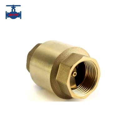 China Brass Female Threaded Lift Check Valve DN15-DN50 1.6MPa for Vertical Pipeline Water Gas Oil Applications for sale