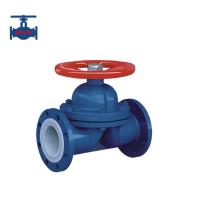 China PTFE Lined Diaphragm Valve with Hand Lever Operation for Corrosive Media - DN 15-200mm, 1.0-2.5MPa Pressure Rating for sale
