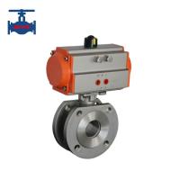 China Versatile Pneumatic Thin Ball Valve for Normal and High Temperature Applications for sale