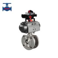 China Pneumatic Actuator Italian Type Thin Wafer Ball Valve DN15-200mm PN1.0-2.5MPa for Industrial Flow Control for sale