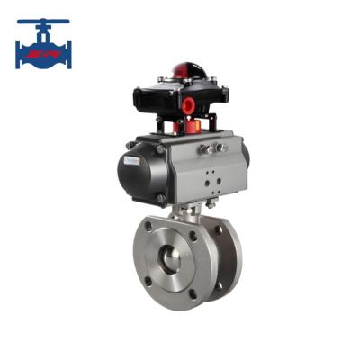 China Pneumatic Actuator Italian Type Thin Wafer Ball Valve DN15-200mm PN1.0-2.5MPa for Industrial Flow Control for sale