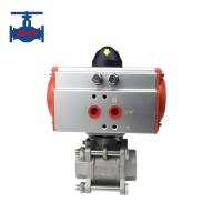 China Stainless Steel Pneumatic Ball Valve CF8 CF8M 3-Piece Screw Type 15-50mm 1.0-2.5MPa for sale