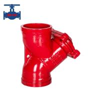 China Red Ductile Iron Clamp Type Y Strainer 65-200mm DN 1.6MPa for Fire Fighting Systems for sale
