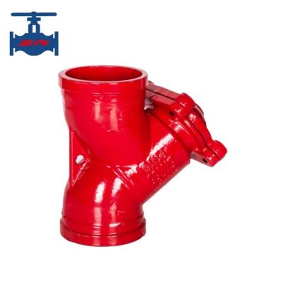 China Red Ductile Iron Clamp Type Y Strainer 65-200mm DN 1.6MPa for Fire Fighting Systems for sale