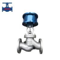China Pneumatic Cast Steel Globe Valve 15-300mm DN 1.0-10.0 MPa for Water Steam Oil Pipeline Systems for sale
