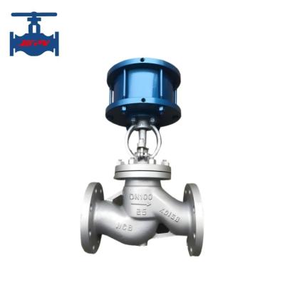 China Pneumatic Cast Steel Globe Valve 15-300mm DN 1.0-10.0 MPa for Water Steam Oil Pipeline Systems for sale