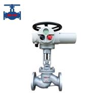China Electric Actuator Globe Valve 15-300mm DN 1.0-10.0MPa Cast Steel Stainless Steel Flange Connection for sale