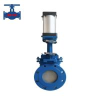 China Class 150 Pneumatic Knife Gate Valve - Cast Steel Construction, 40-1200mm Diameter, 0.6-1.0MPa Pressure Rating for sale