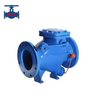 China HH44X Ductile Iron Cast Steel Check Valve 50-600mm DN 1.6MPa PN Micro Resistance Slow Closing Design for sale