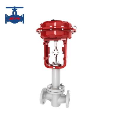 China ASTM A216-WCB Fluorine Lined Pneumatic Control Valve 3/4