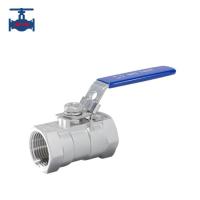 China Stainless Steel CF8 CF8M 1PC Threaded Ball Valve 15-100mm 1000WOG Pressure Rating for sale