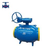 China Fully Welded Pneumatic Ball Valve DN15-500 PN16 Two Way Flow for Industrial Gas Oil for sale