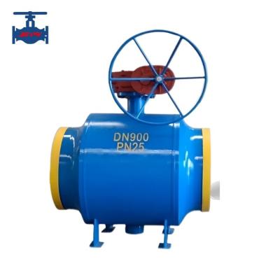 China API 6D ASTM A105 Steel Weld End Ball Valve 15-1200mm 1.6-4.0MPa For Heating Water Systems for sale