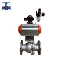 China ANSI Pneumatic Actuator Stainless Steel Flanged Ball Valve 15-200mm 300°C Temperature Rating for sale