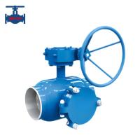 China High Temperature Welded Ball Valve with Strainer Manual Actuation DN15-500 PN1.6 for sale