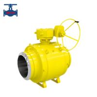 China Turbine Welded Ball Valve DN15-500 PN1.6 for Gas Water Oil Industrial Use for sale