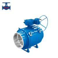 China Full Welded Ball Valve with Turbine Actuator DN15-500 PN1.6 for Gas and Oil for sale