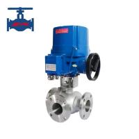 China Electric Three-Way Ball Valve DN25-DN200 1.6MPa/4.0MPa for Water, Steam & Oil Applications for sale