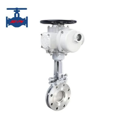 China Electric Knife Gate Valve DN50-DN1200 PN10-PN16 Wafer Flange AC380V On Off Regulating for sale