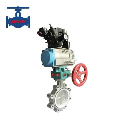 China Stainless Steel Centerline Butterfly Valve with Pneumatic Actuator DN 40-600mm 1.0-1.6MPa for sale