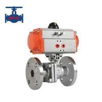 China ASME API Standard Pneumatic Actuator Stainless Steel CF8 CF8M Flanged Ball Valve 1/2-12 inch 300°C for sale
