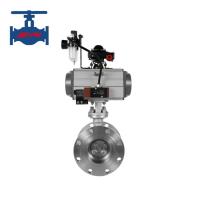 China Pneumatic Triple Eccentric Butterfly Valve DN50-1200 PN0.6-4.0 Hard Soft Seal for sale