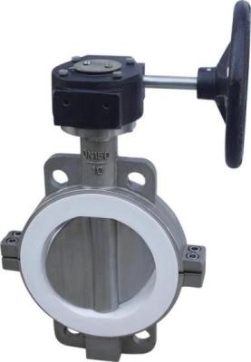 China Worm Gear Driven Stainless Steel Butterfly Valve with PTFE Seat - 50-1200mm DN, 1.6MPa Pressure Rating for sale