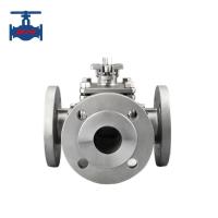 China Three-Piece Flanged Ball Valve DN50-200 PN16 for Water Oil Steam Normal Pressure for sale