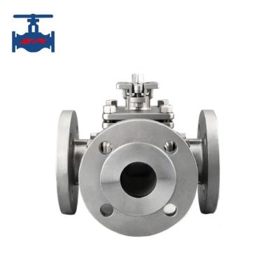 China Three-Piece Flanged Ball Valve DN50-200 PN16 for Water Oil Steam Normal Pressure for sale