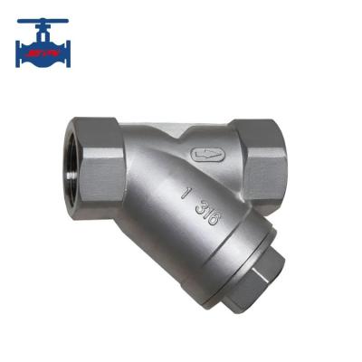 China 800 PSI Stainless Steel 304/316 Y-Type Strainer with 15-100mm DN and 350°C Temperature Rating for Pipeline Filtration for sale