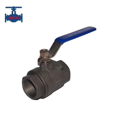 China Two-Piece Cast Steel WCB Ball Valve 1000WOG NPT BSP Threaded DN15-DN100 1.6-4.0MPa for sale