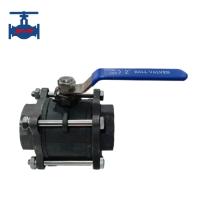 China 1000WOG Cast Steel WCB 3-Piece Ball Valve with NPT BSP Threads - DN15 to DN100, 1.6-4.0 MPa Pressure Rating for sale