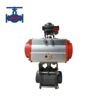 China Double Acting Pneumatic Actuator 3PC Ball Valve DN15-100mm PN1.6-4.0MPa with NPT/BSP Threads for sale