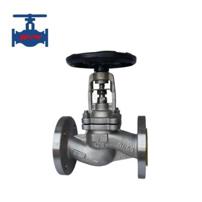 China Bellows Globe Valve 15-600mm DN with 1.0-4.0 MPa Pressure Rating for High-Vacuum and Nuclear Applications for sale