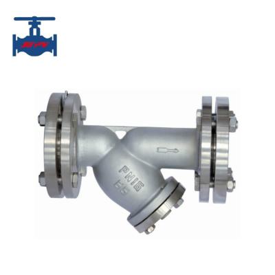 China GL41W Y-Type Filter with Sewage Outlet 15-500mm DN 1.0-2.5MPa for Water Steam Oil Pipeline Systems for sale