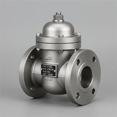 China ANSI GB Standard Cast Steel Stainless Steel Flanged Lift Check Valve DN15-300 PN1.0-10.0 for sale
