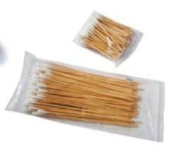 China 6 Inch Sterile Cotton Tipped Wood Applicators for sale